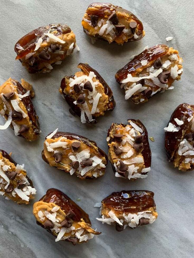 Chocolate Peanut Butter Stuffed Dates - Jordo's World
