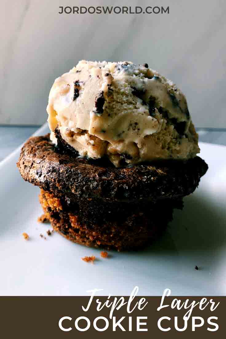 Triple Layer Cookie Cups - Easy Recipes - Jordo's World
