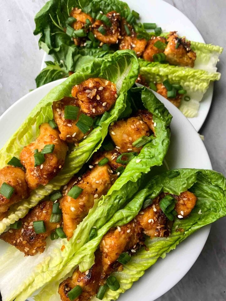Healthy Sesame Chicken Lettuce Wraps - Healthy Recipes - Jordo's World