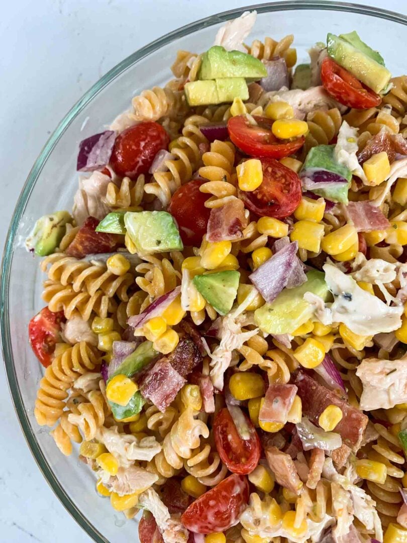 Chicken Bacon Ranch Pasta Salad - Jordo's World