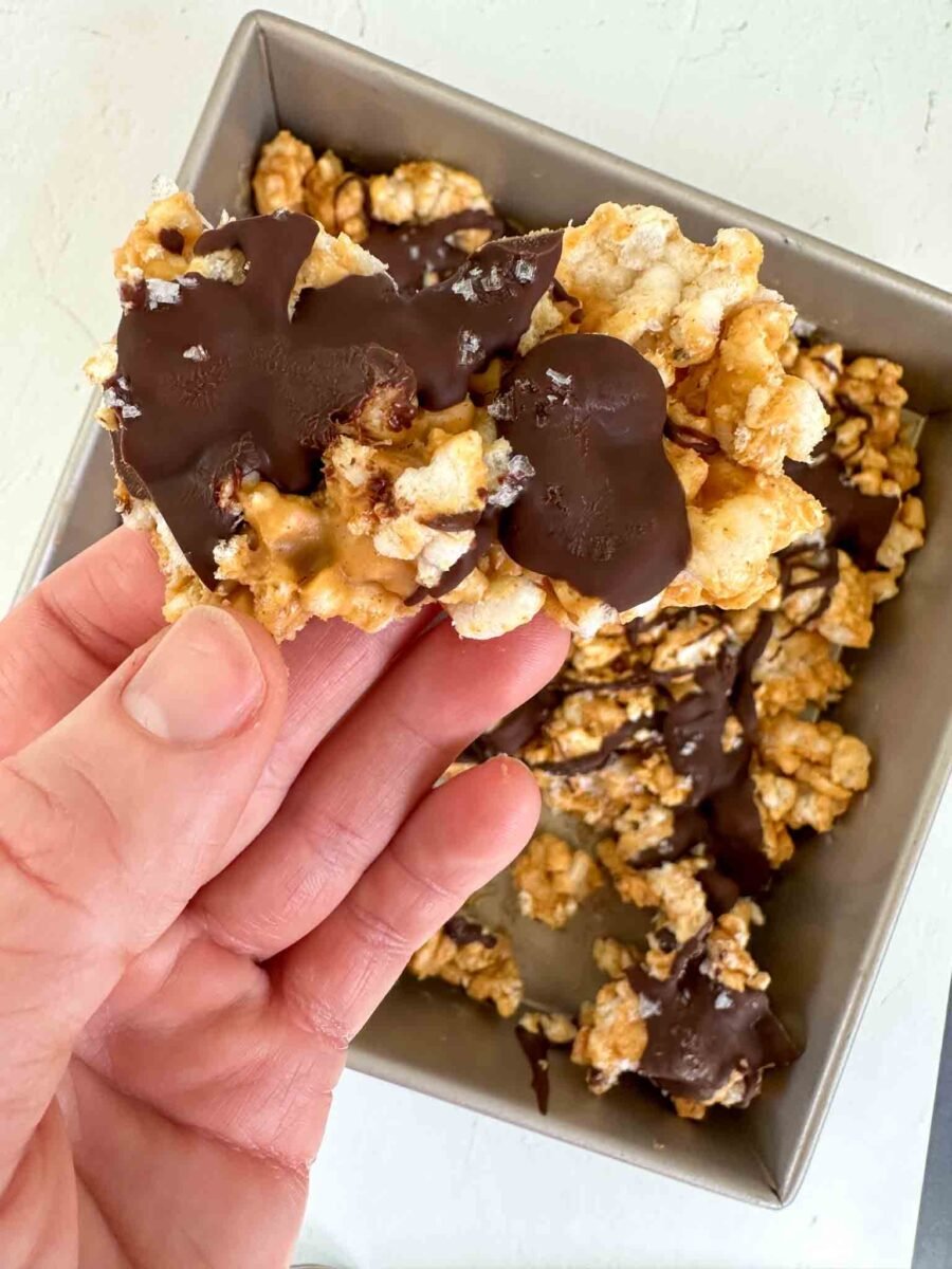 Chocolate Peanut Butter Rice Cake Bars - Jordo's World