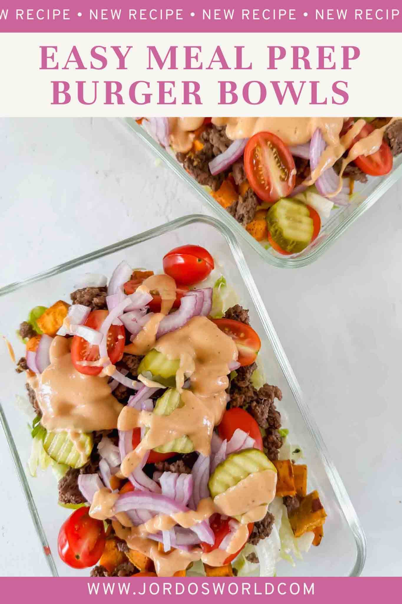 Sweet Potato Burger Bowl - Jordo's World